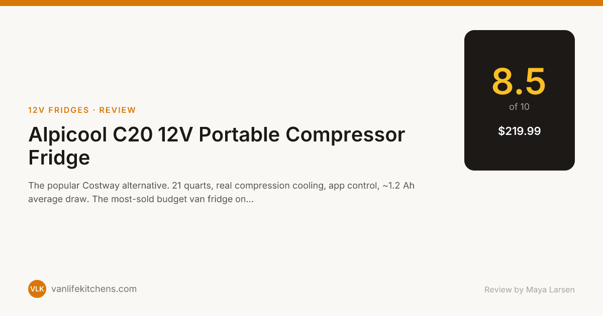 Alpicool C20 12V Portable Compressor Fridge Review (2026) | VanLifeKitchens